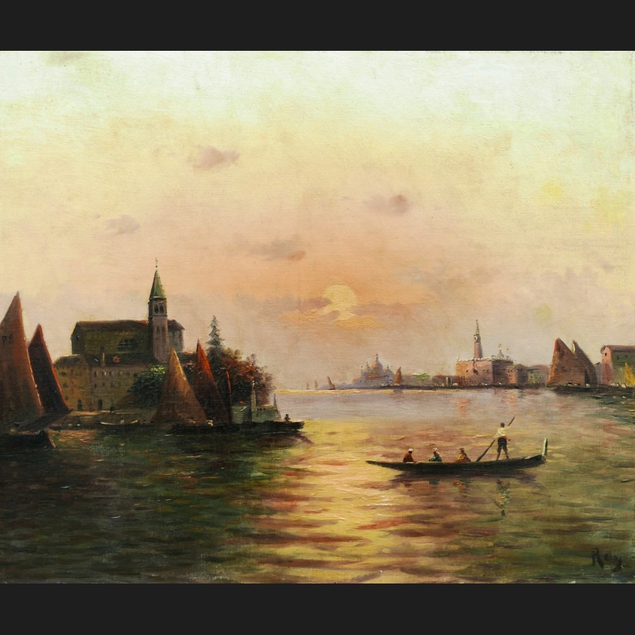 Attribué à Alphonse REY (1865-1938) Venise - Galerie Cerca Trova, tableaux, dessins et estampes ...