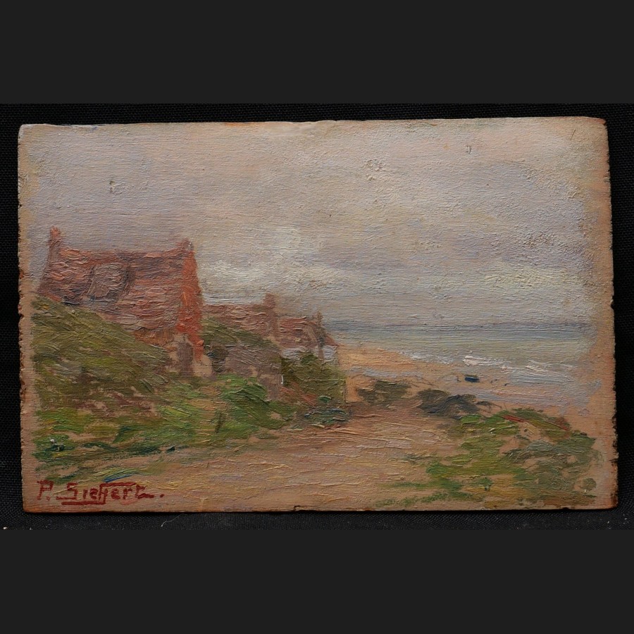 Paul SIEFFERT, Maisons en bord de mer, tableau - Galerie Cerca Trova, tableaux, dessins et ...