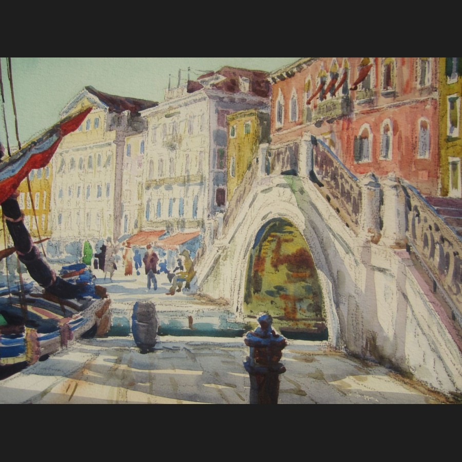 Tony George ROUX, La Riva degli Schiavoni à Venise, aquarelle - Galerie Cerca Trova, tableaux ...