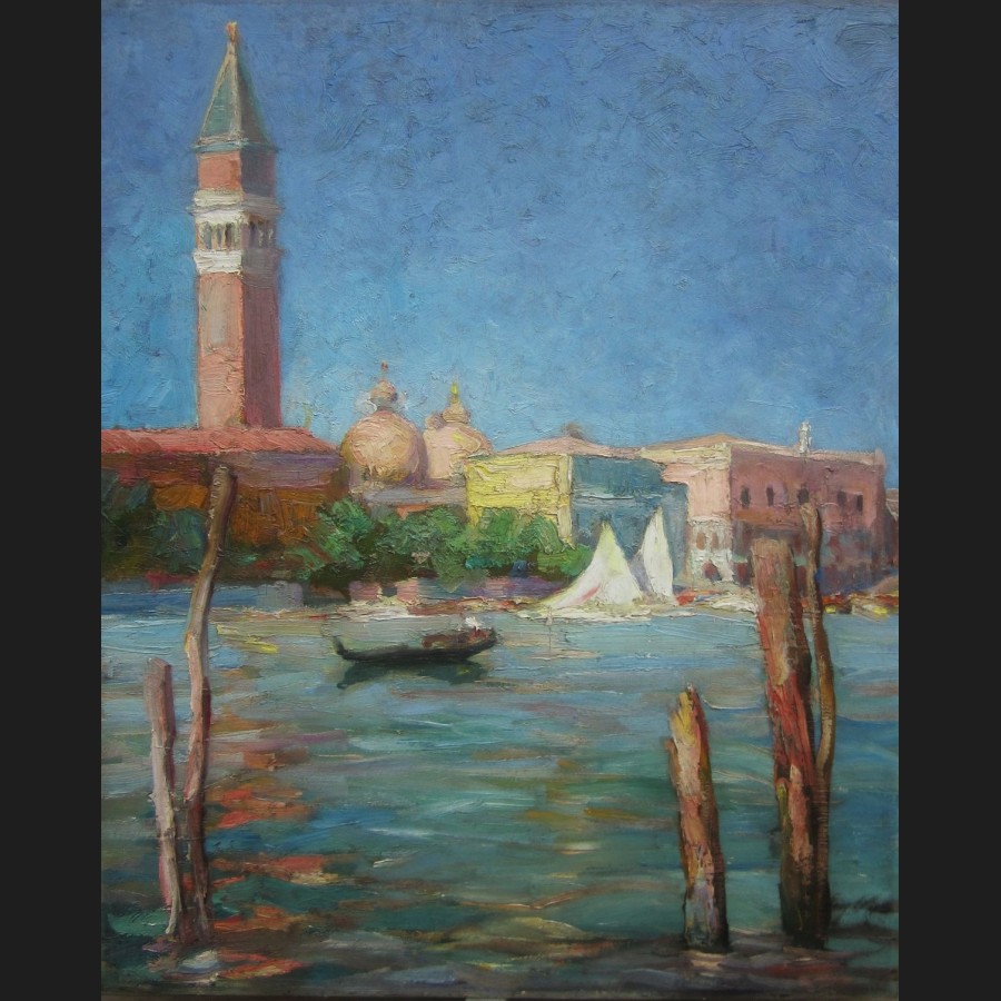 Eugène Nys, Vue de Venise, tableau - Galerie Cerca Trova, tableaux, dessins et estampes du ...
