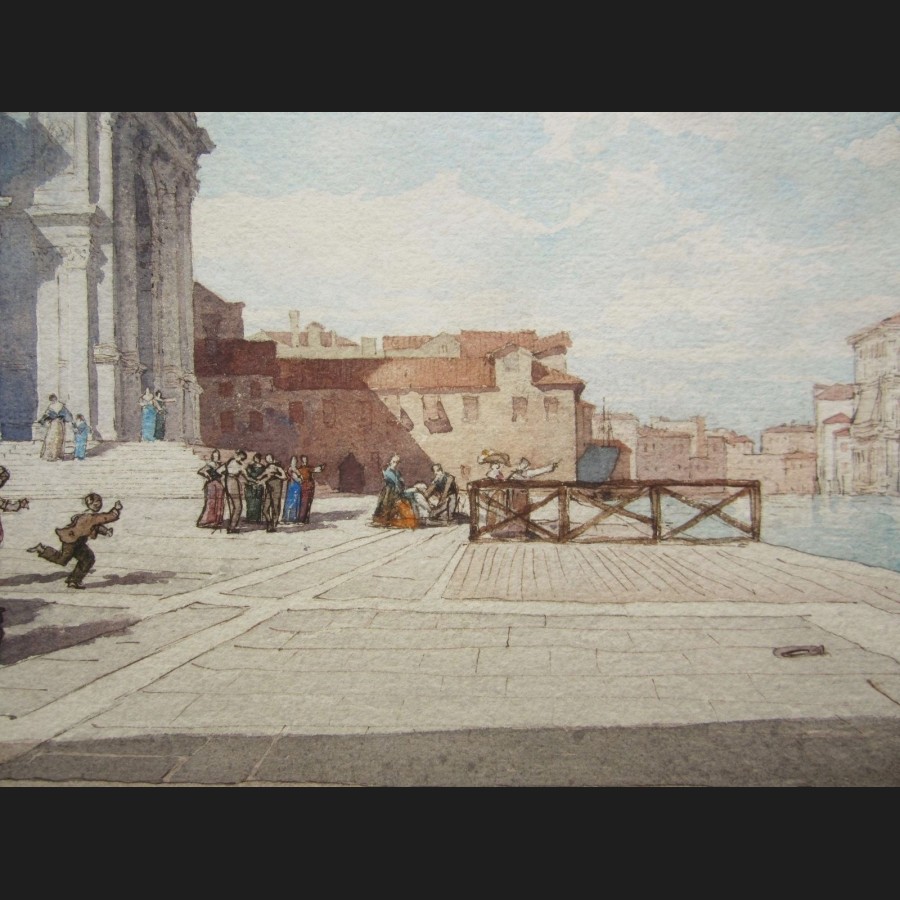 Henri Jean Émile BENARD, La Salute à Venise, aquarelle - Galerie Cerca Trova, tableaux, dessins ...