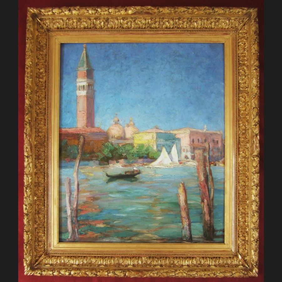 Eugène Nys, Vue de Venise, tableau - Galerie Cerca Trova, tableaux, dessins et estampes du ...