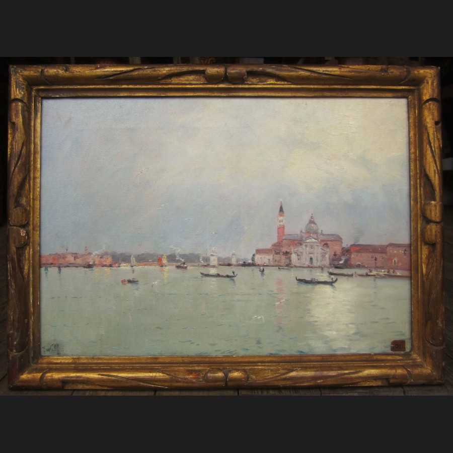 Marie-Joseph Léon CLAVEL, dit IWILL, Vue de Venise, tableau - Galerie Cerca Trova, tableaux ...